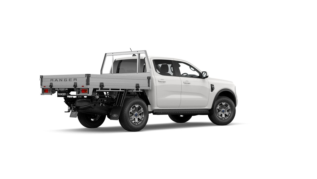 New 2023 Ford Ranger Cab Chassis XLT V6 4x4 Heavy duty alloy tray #FT2P ...
